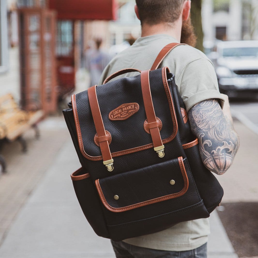 Adventurer Rucksack Leather Backpack| The Local Branch | Made in USA ...