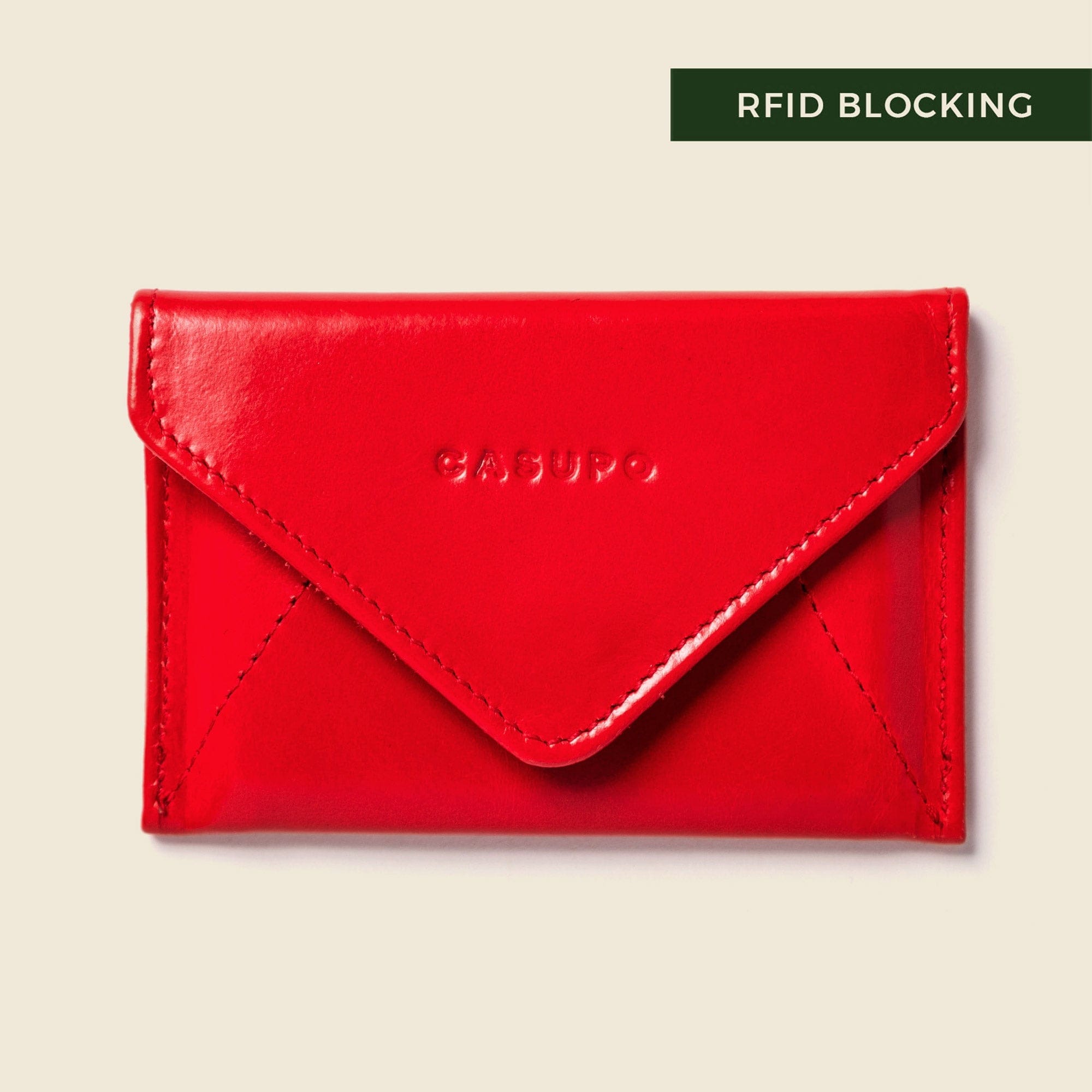 Fire Red Mini Envelope Wallet with RFID Protection | Casupo – My ...